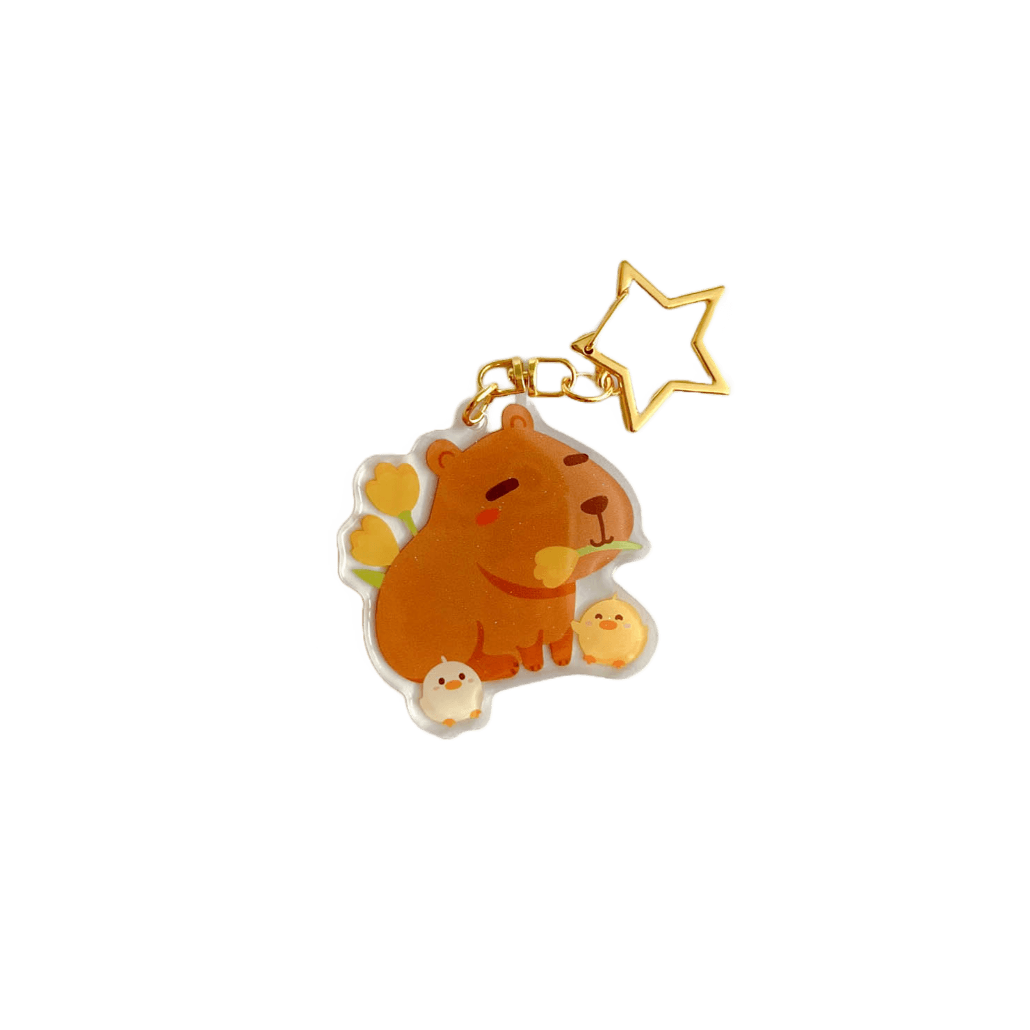 Acrylic Keychain - Capybara in Spring – KLOSH
