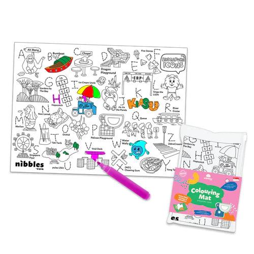 Nibbles Colouring Mat - Icons – KLOSH