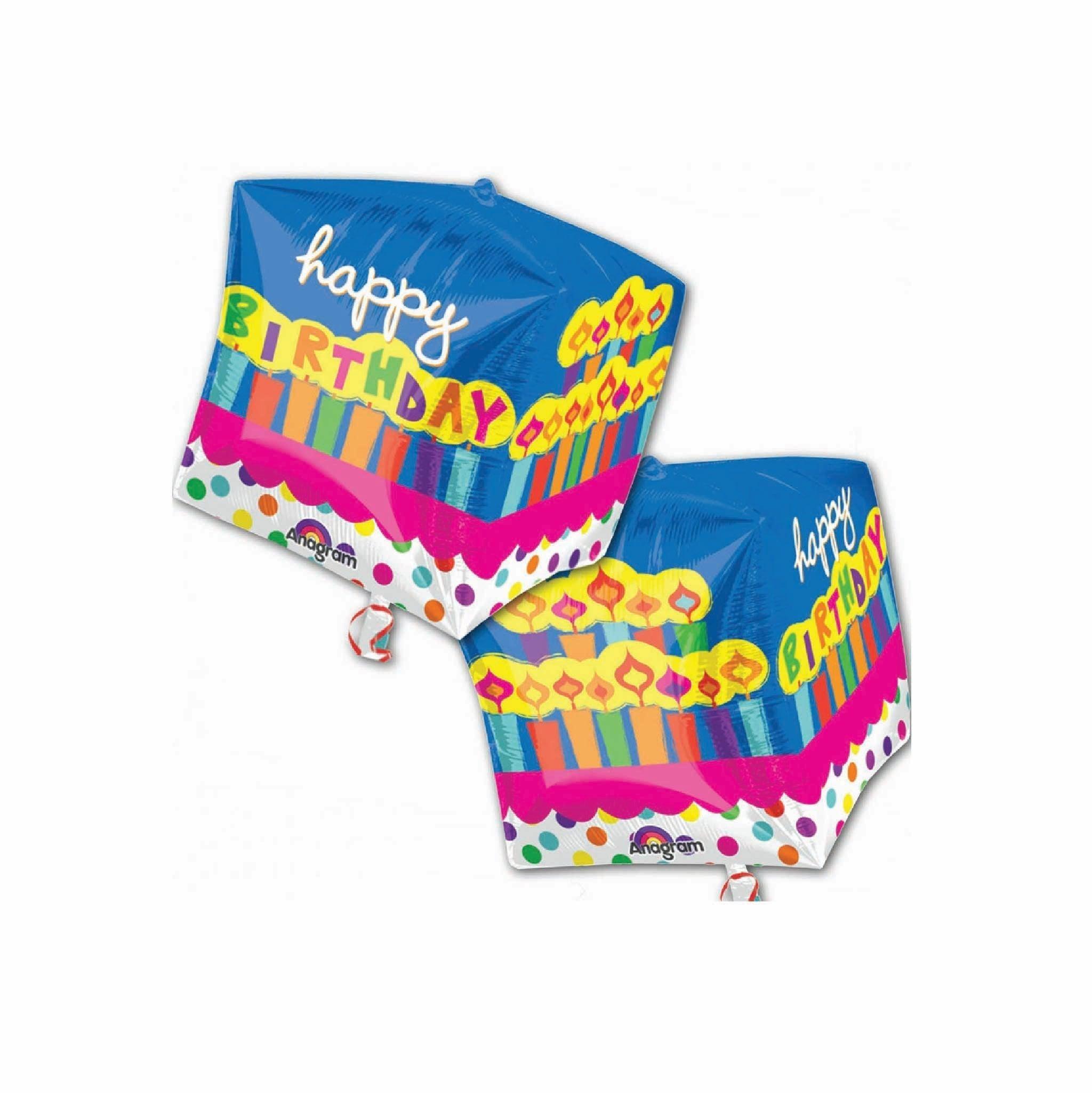 Balloon - Birthday Cake Cubez Ultrashape I Klosh Balloon Shop – KLOSH