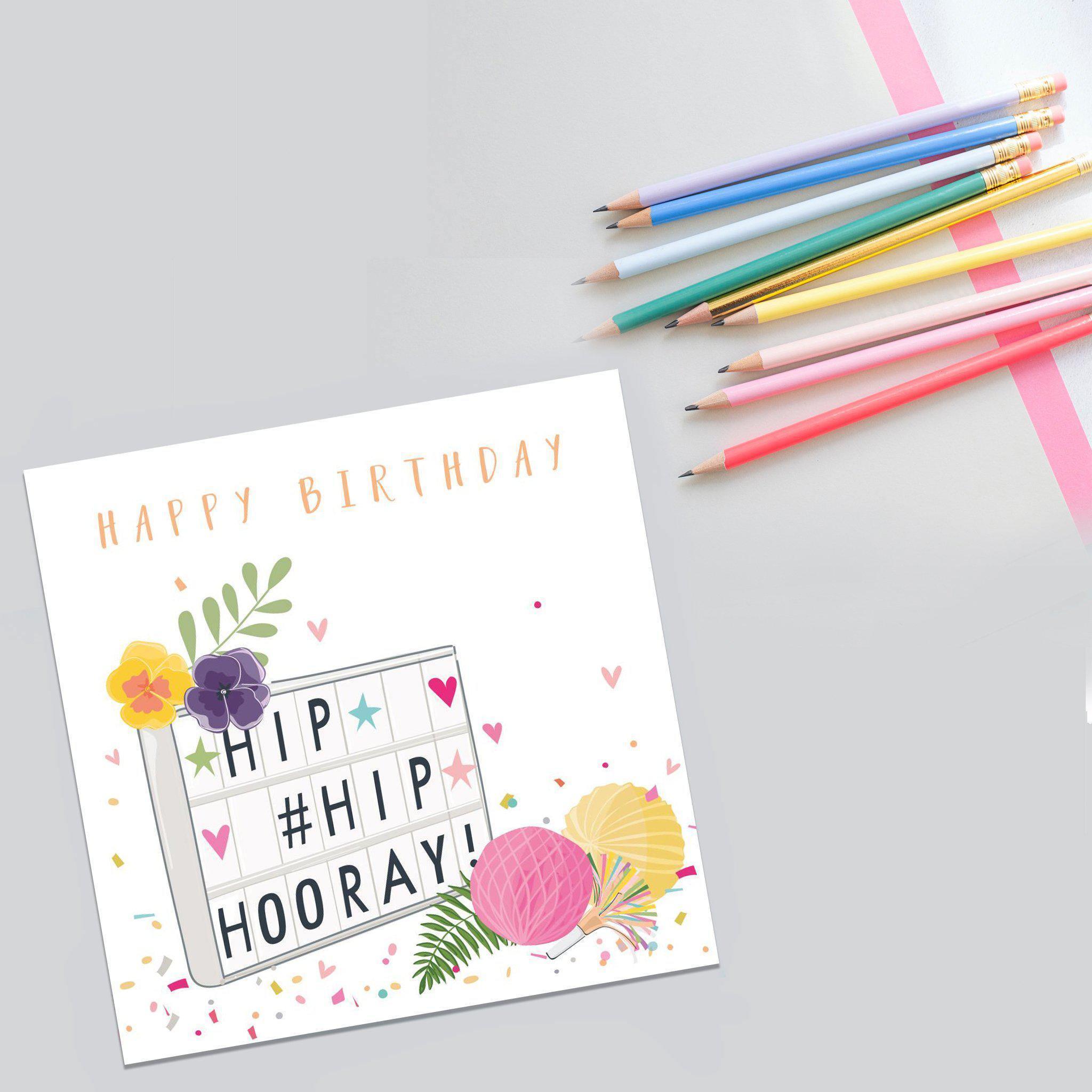 Card - Birthday Hip Hip Hooray I Klosh Greeting Cards Online – KLOSH
