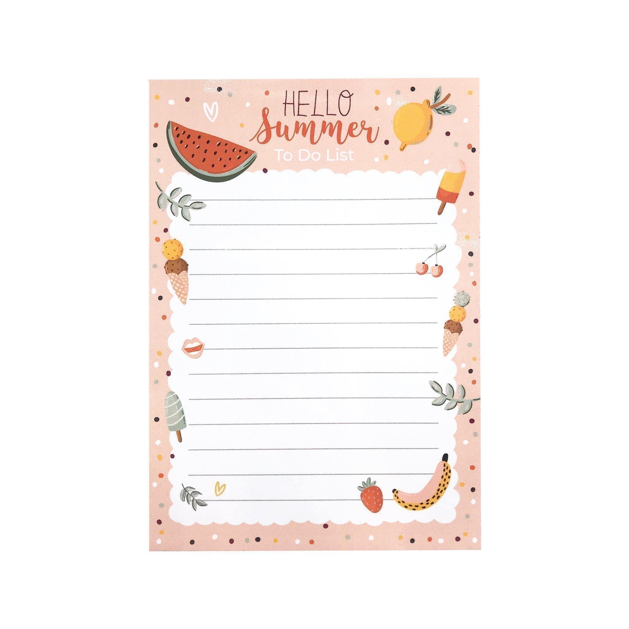 Magnetic Planner - A5 Hello Summer To Do List I Klosh Magnetic Planner ...