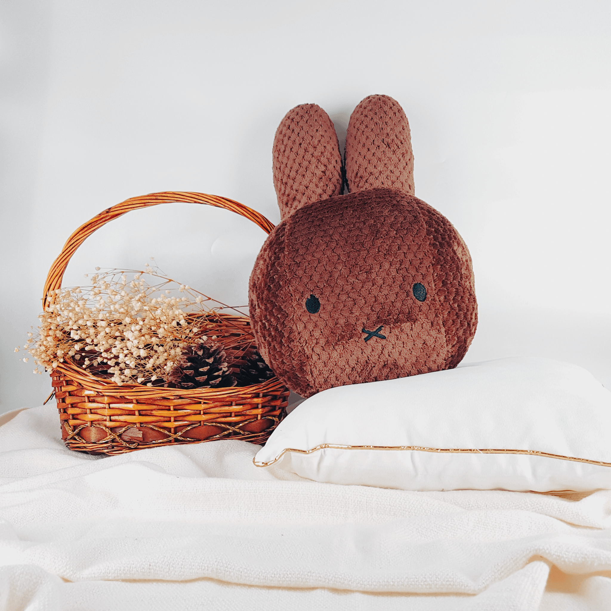 Miffy - Pewter Corduroy Head Cushion | Miffy Shop - Klosh Gift Online ...