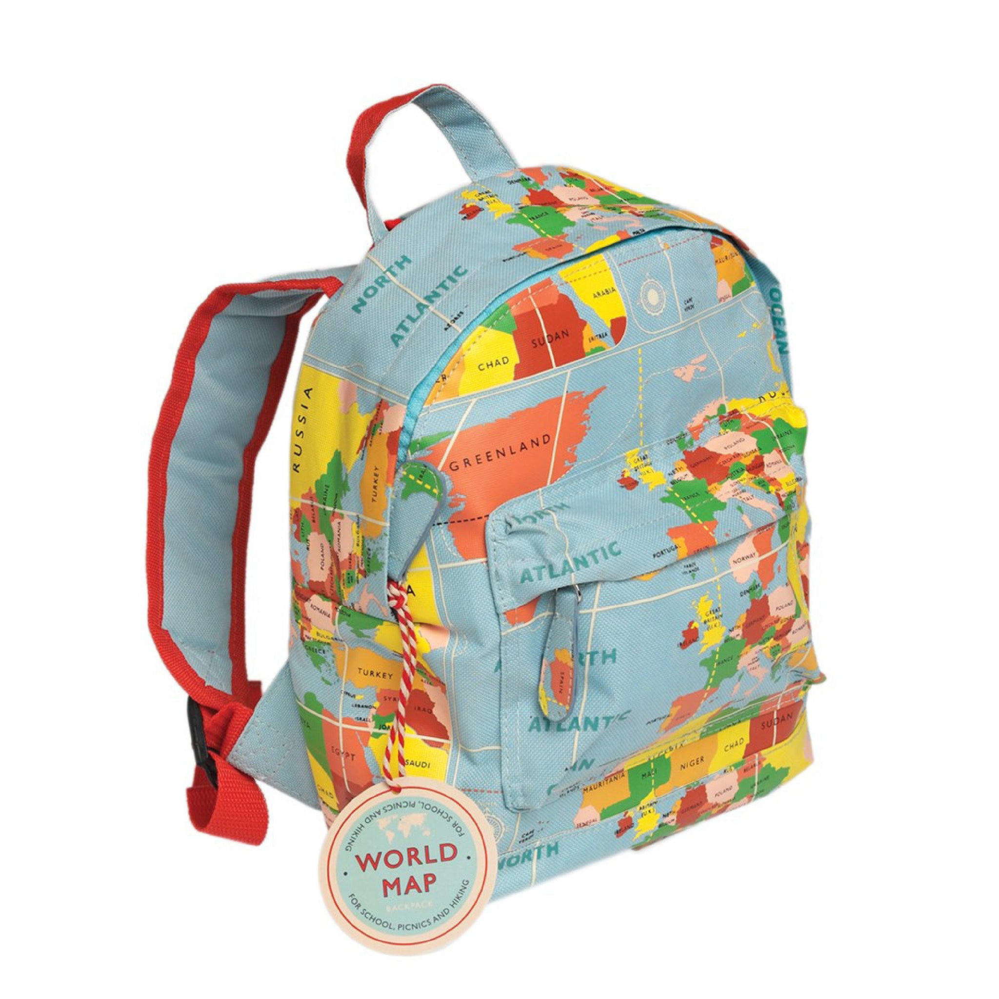 Mini Backpack - World Map I Klosh Gifts for Children