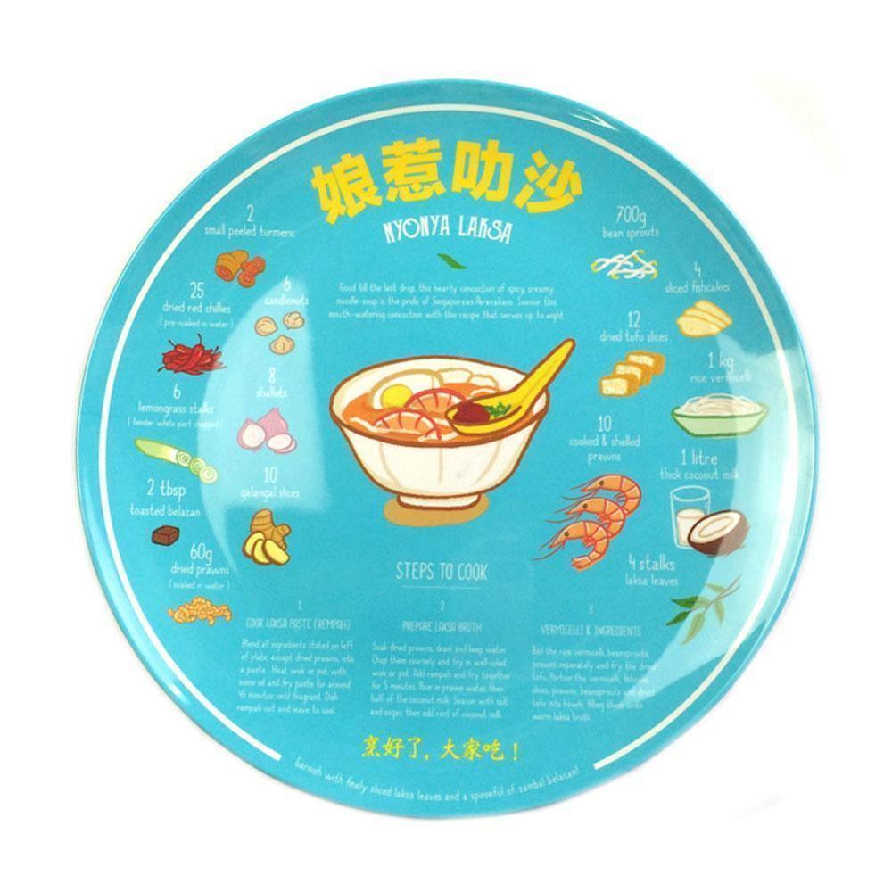Recipe Plate - Nyonya Laksa I Klosh Online Gift Souvenir Store – KLOSH