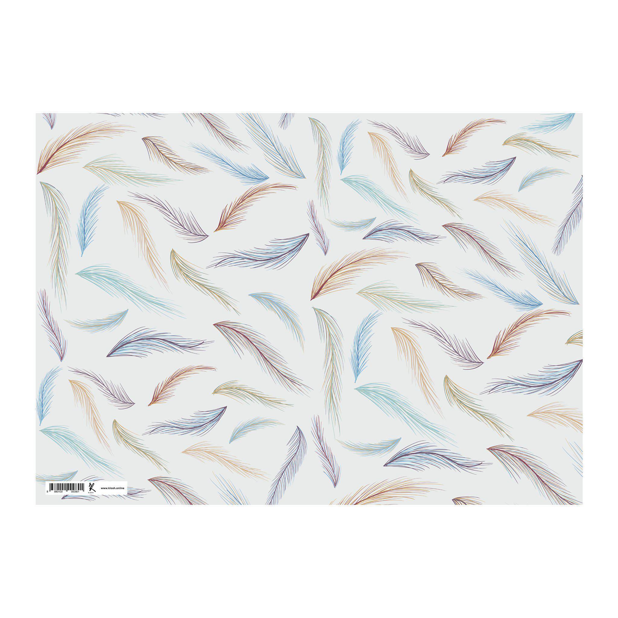 Wrapping Paper -Feathers I Klosh Online Gift Store – KLOSH