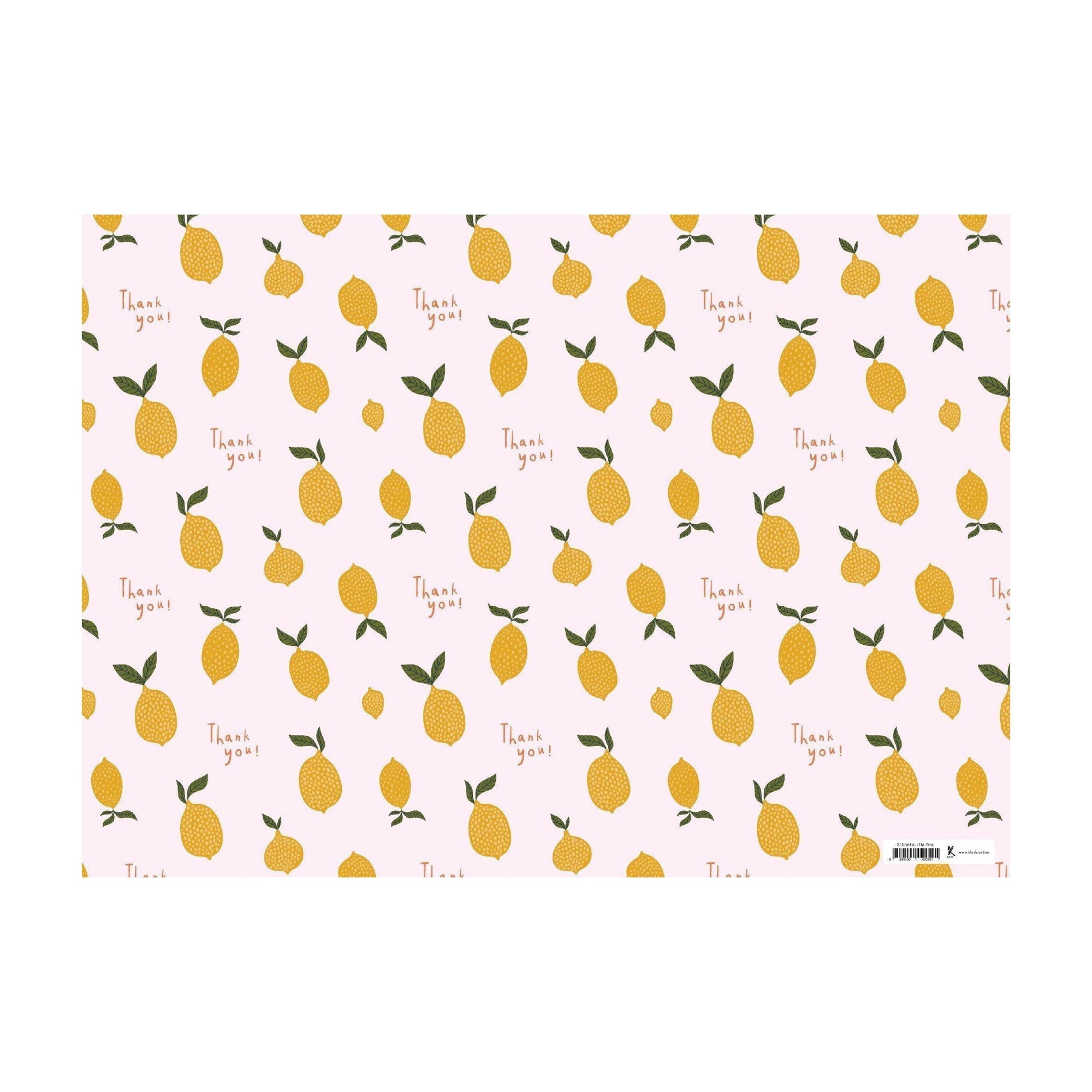 Wrapping Paper - Thank You Lemon I Klosh Gift Store